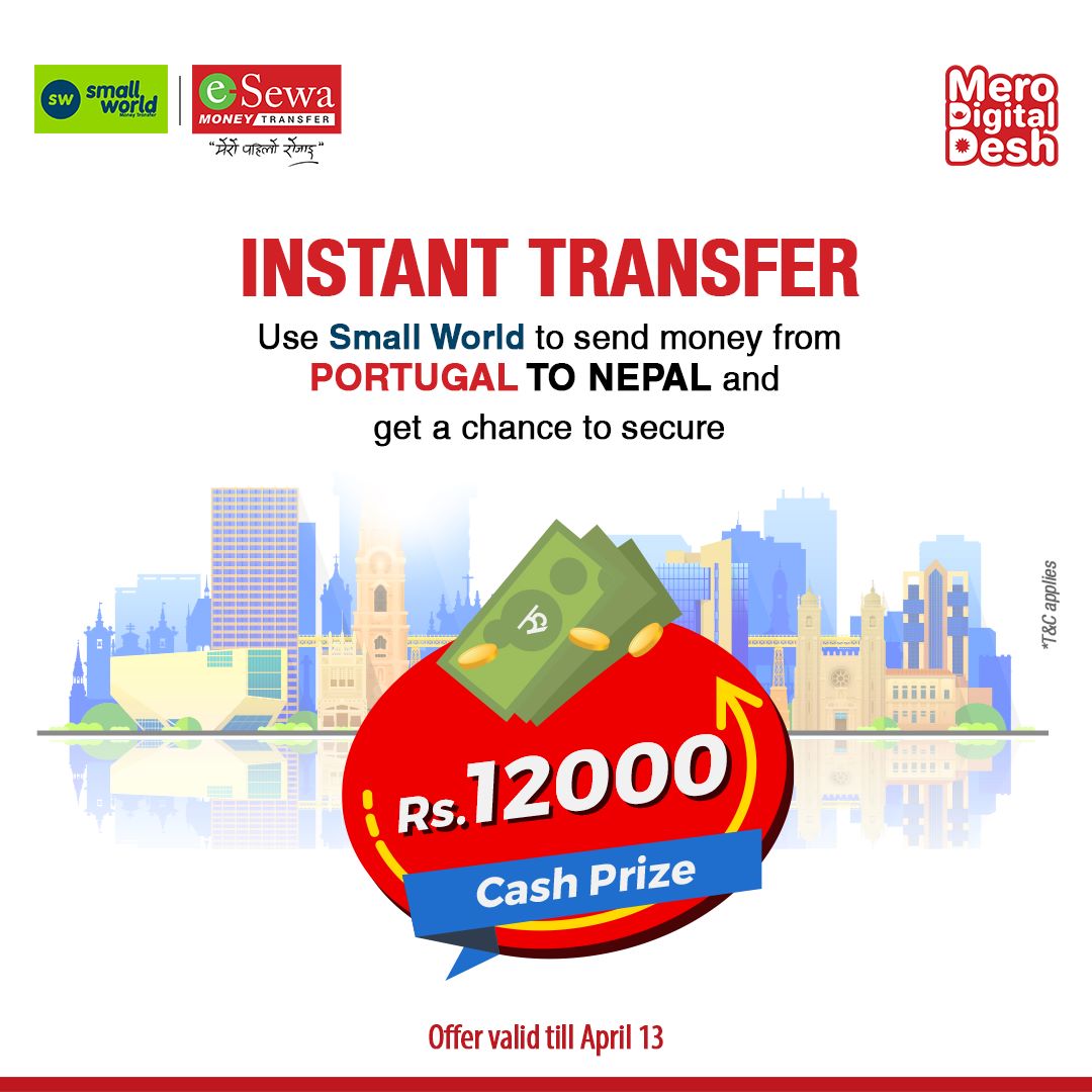 Send money directly to Nepal via Small World through Esewa money ...